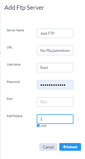 FTP - Documentation - Jaze ISP Manager
